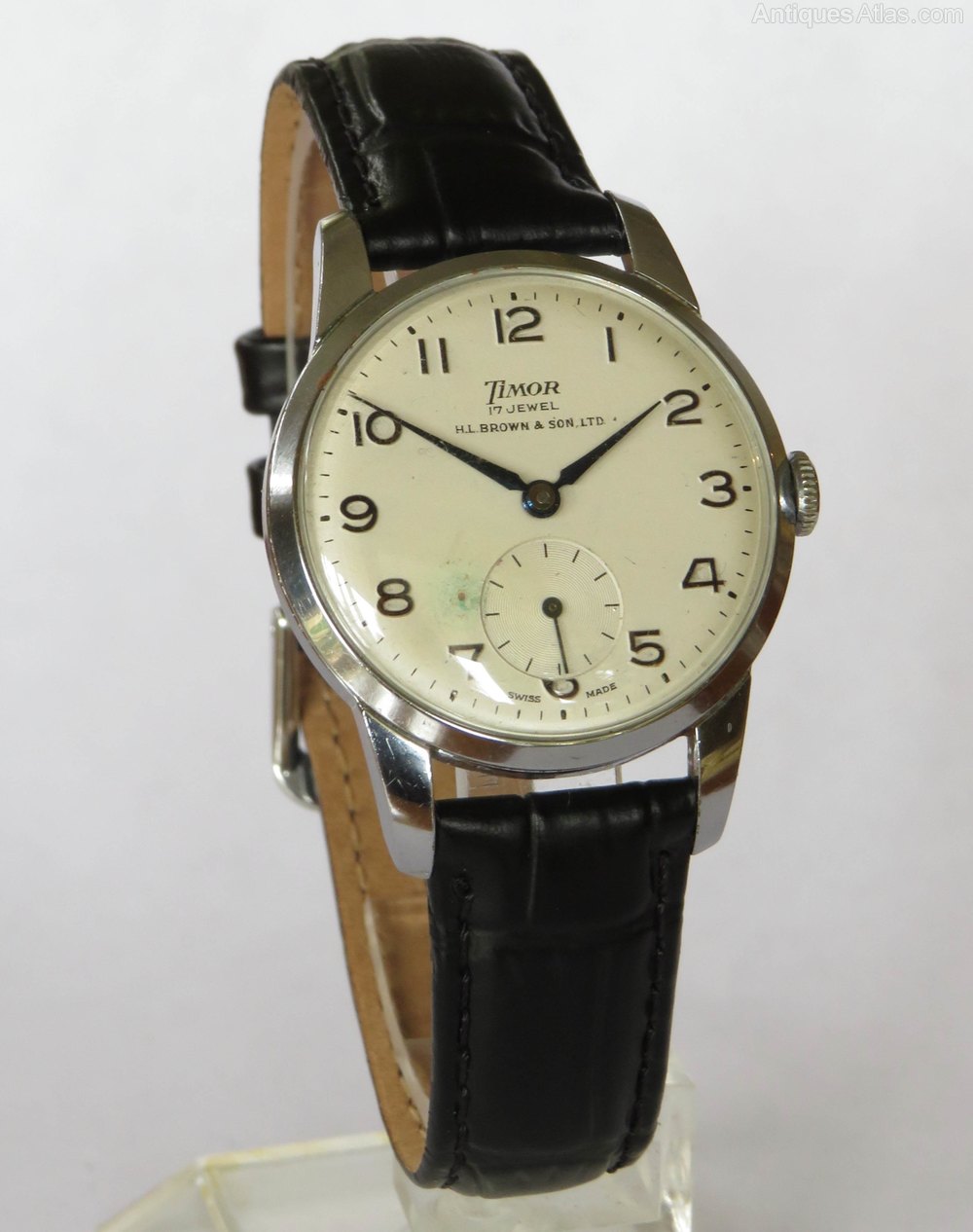 Antiques Atlas - Gents 1950s Timor Wrist Watch as170a7098