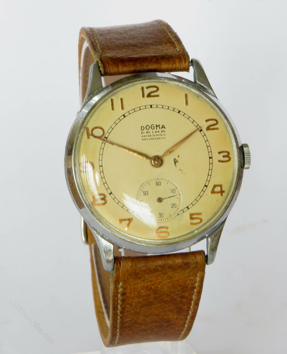 Antiques Atlas - Gents 1950s Jumbo Dogma Prima Wrist Watch as170a13275