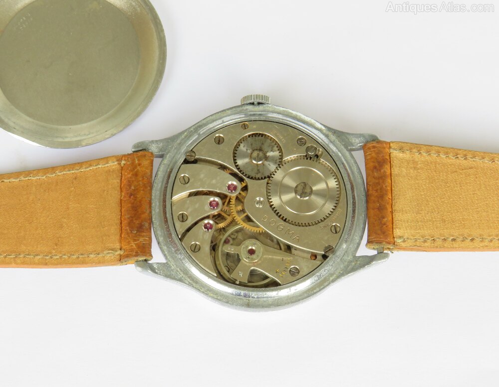 Antiques Atlas - Gents 1950s Jumbo Dogma Prima Wrist Watch as170a13275