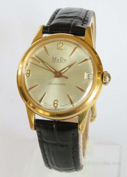 Antiques Atlas - Gents 1960s MuDu Doublematic Automatic Wrist Watch ...