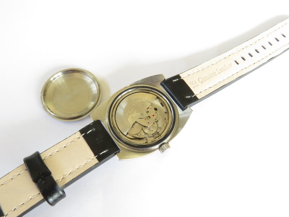 Antiques Atlas - Gents 1960s Technos Star Chief Day Date Wristwatch