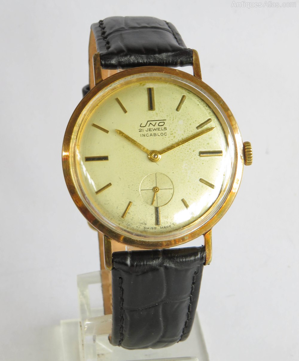 Antiques Atlas - Gents 1960s Uno Wrist Watch
