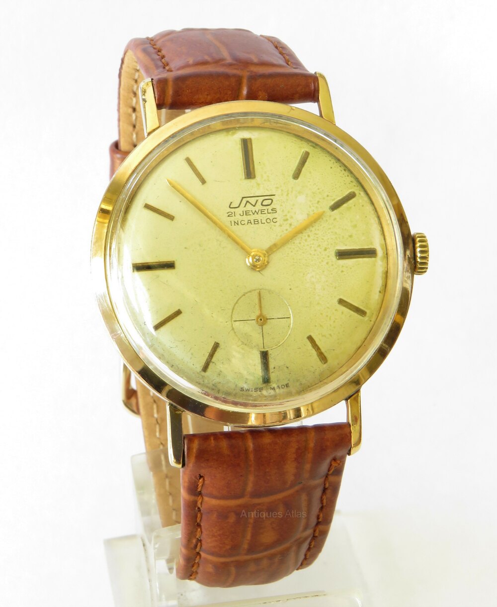 Antiques Atlas - Gents 1960s Uno Wrist Watch as170a11825