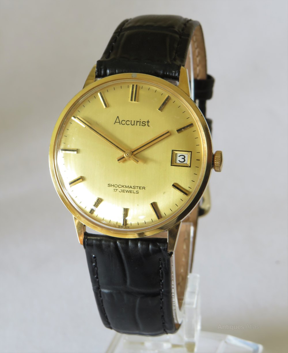 Antiques Atlas - Gents 1970s Accurist Shockmaster Wrist Watch