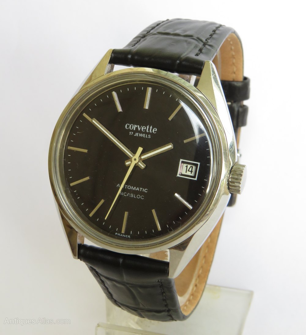Antiques Atlas - Gents 1970s Corvette Wrist Watch