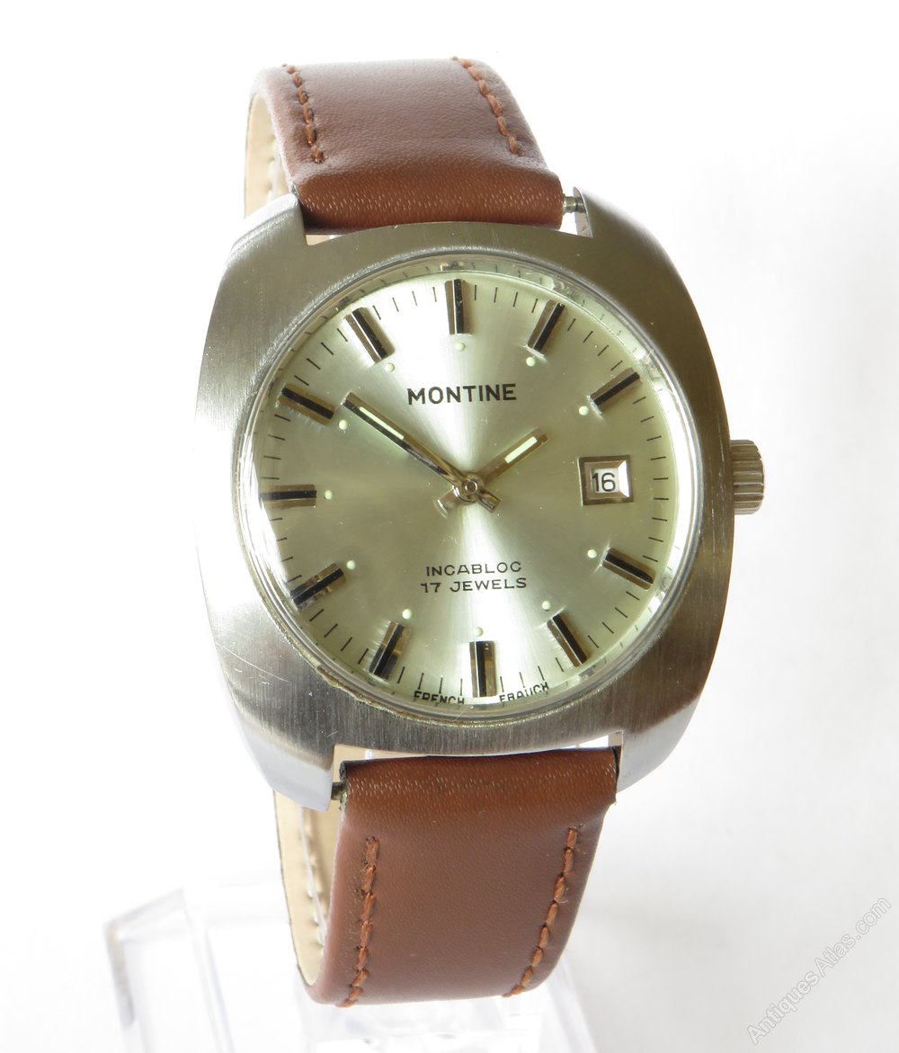 Antiques Atlas - Gents 1970s Montine Wrist Watch