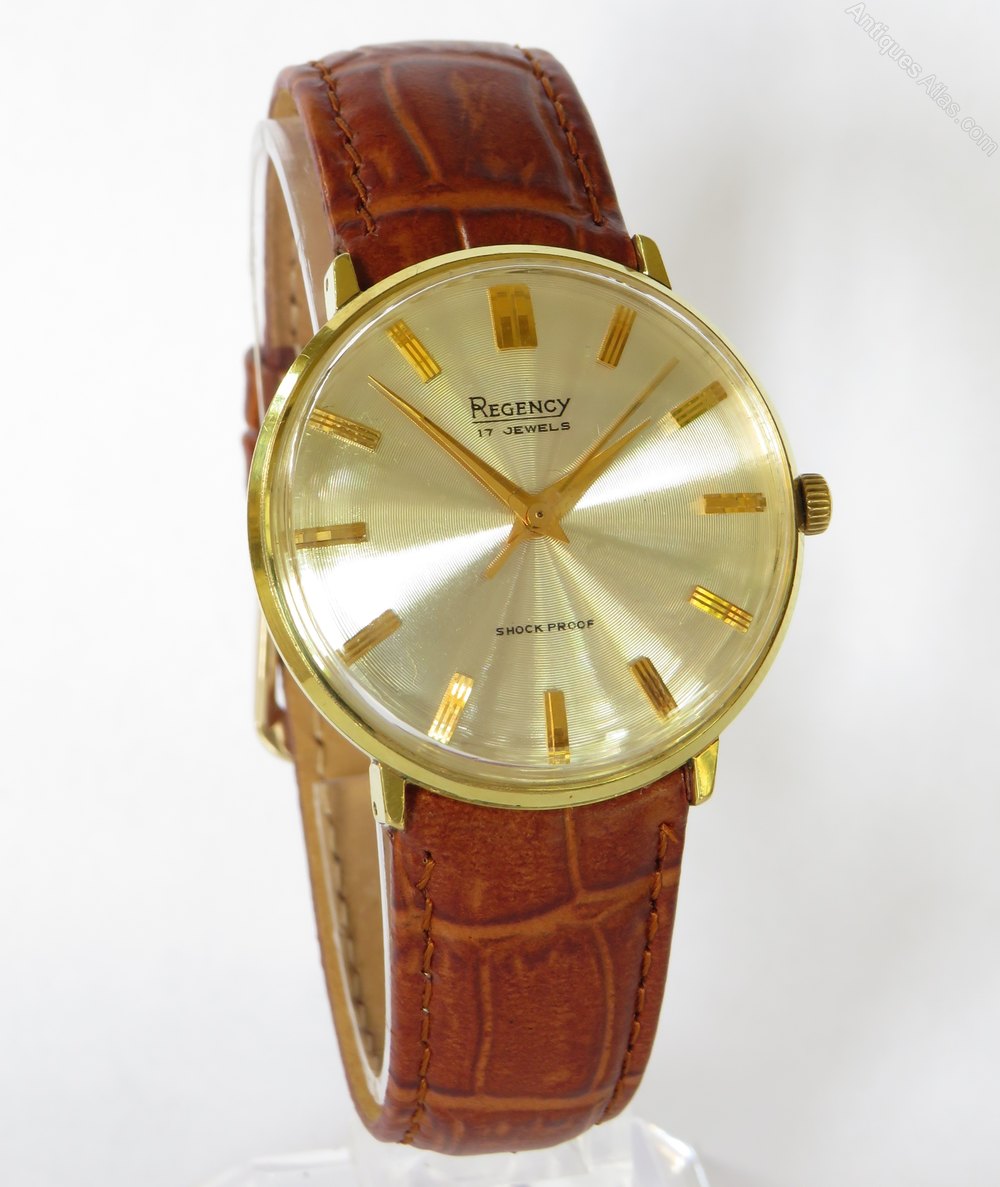 Antiques Atlas - Gents 1970s Regency Wristwatch as170a11478