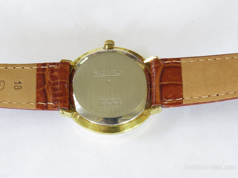 Antiques Atlas - Gents 1970s Regency Wristwatch as170a11478