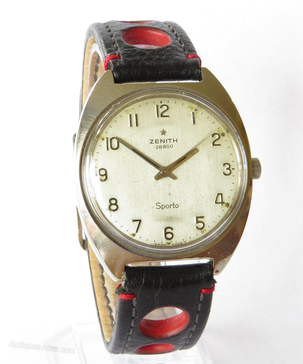 Antiques Atlas - Gents 1970s Zenith 28800 Sporto Wrist Watch