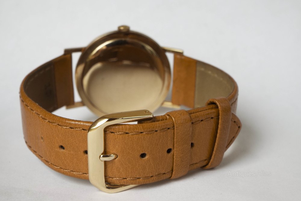 Antiques Atlas - Gents 9 Carat Gold Marvin Wrist Watch as170a7665