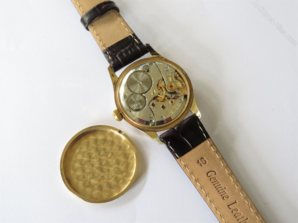 Antiques Atlas - Gents 9 Carat Gold Zenith Wrist Watch, 1961