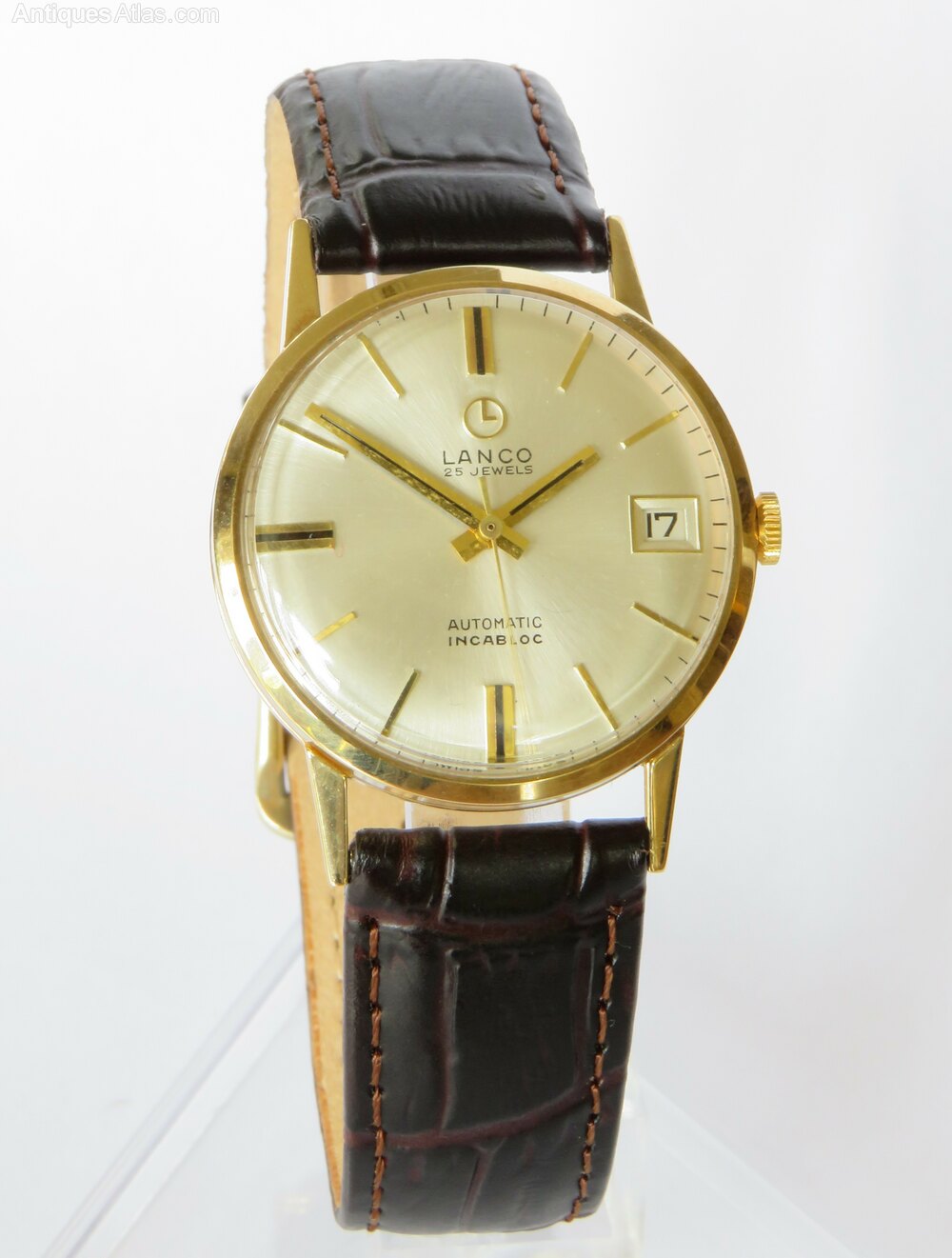 Antiques Atlas - Gents 9ct Gold Lanco Wrist Watch, 1967 as170a13439