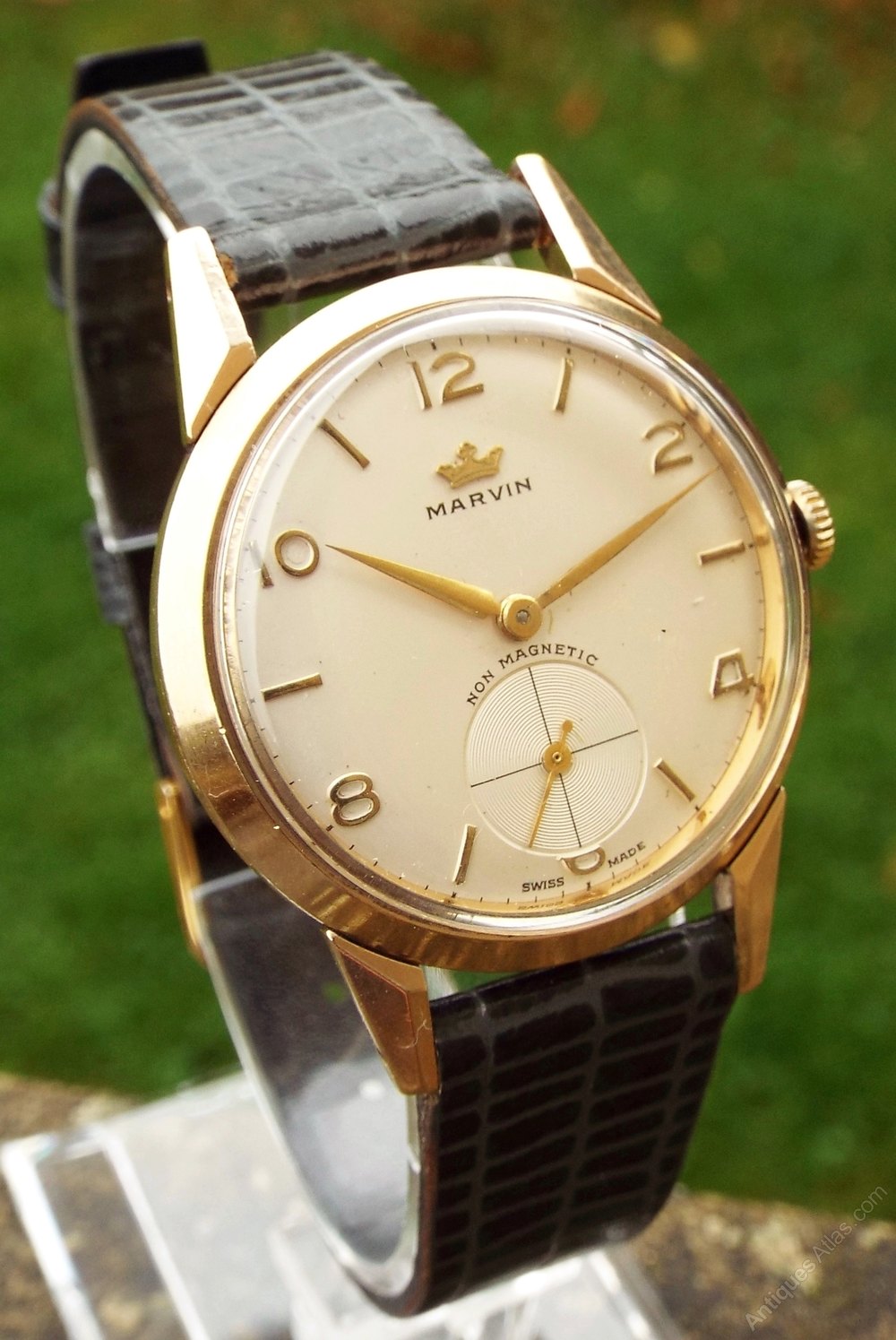 Antiques Atlas - Gents 9ct Gold Marvin Wrist Watch, 1959 as170a4891