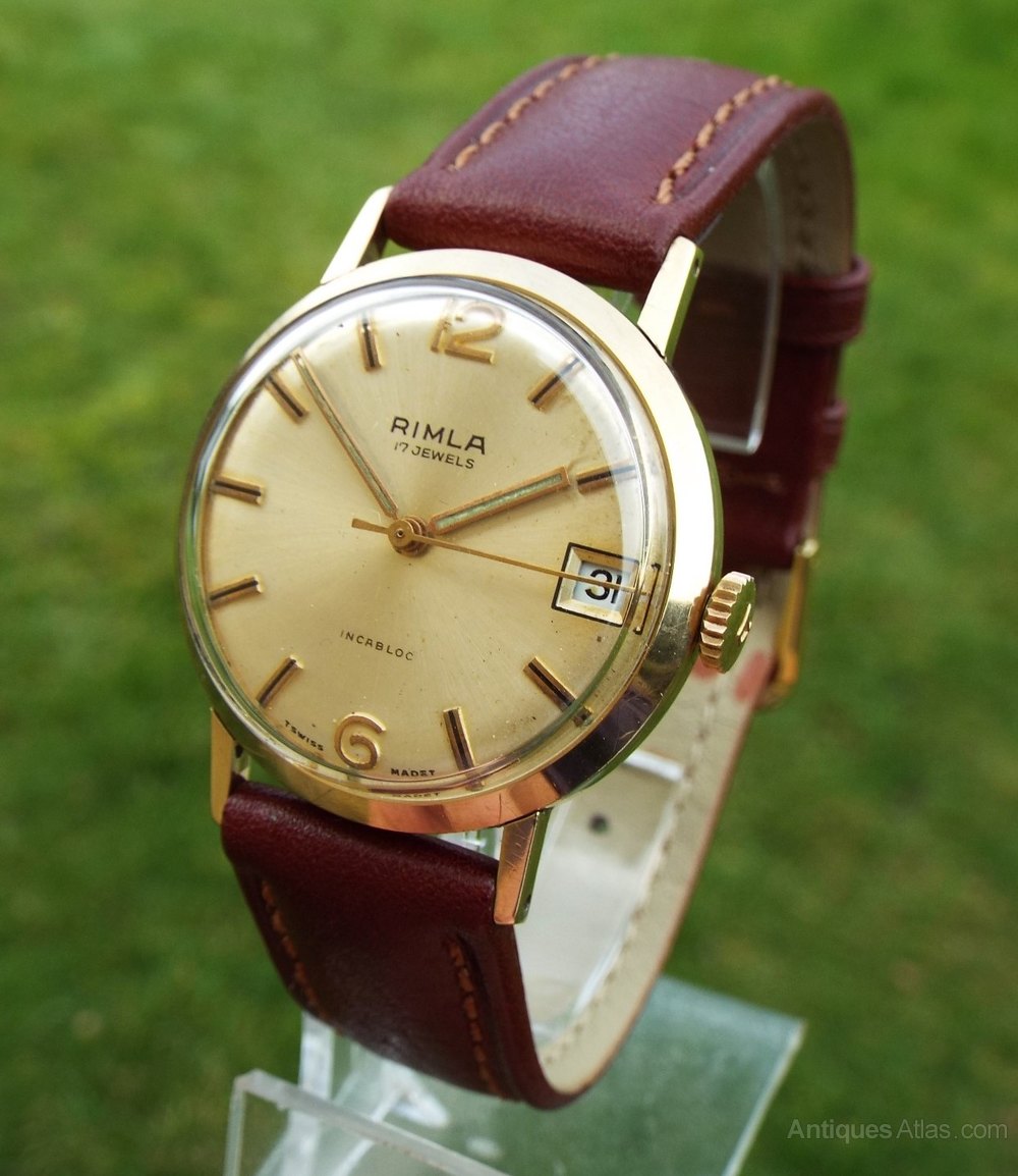 Antiques Atlas - Gents 9ct Gold Rimla Wrist Watch, 1964 as170a5597