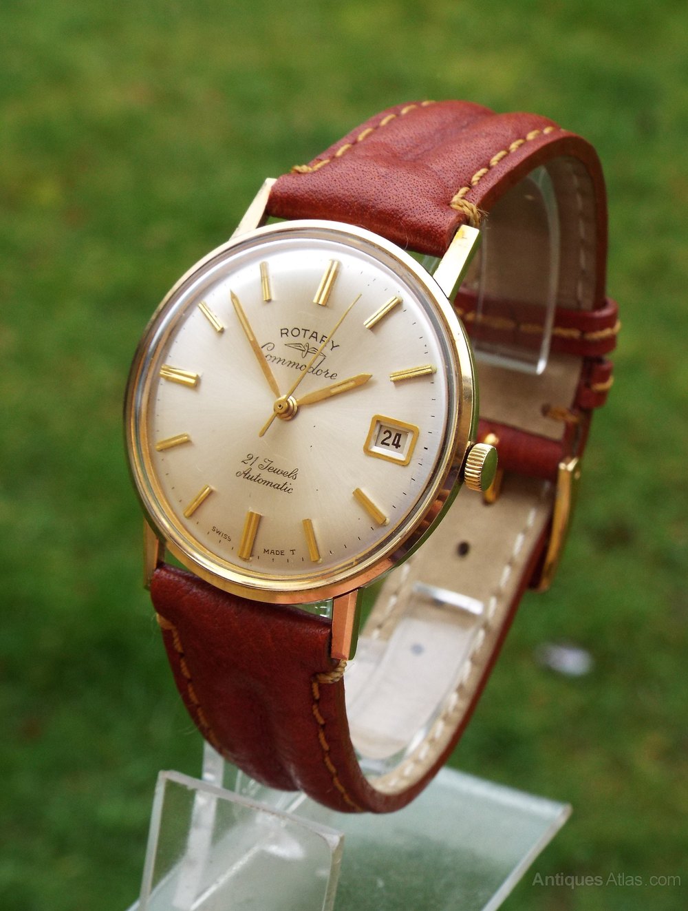 Antiques Atlas - Gents 9ct Gold Rotary Commodore Wrist Watch 1966