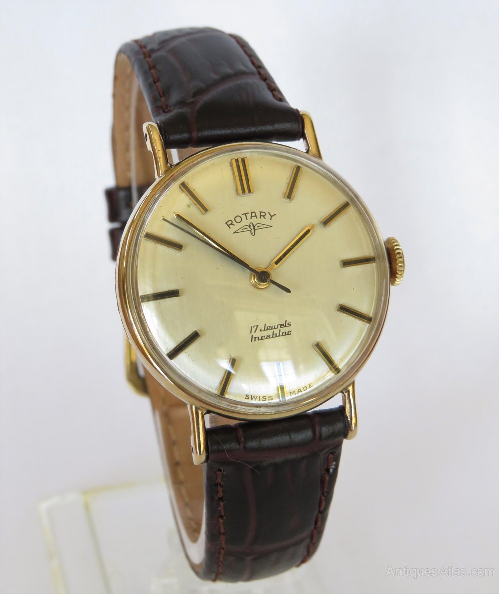 Antiques Atlas - Gents 9ct Gold Rotary Wrist Watch, 1971