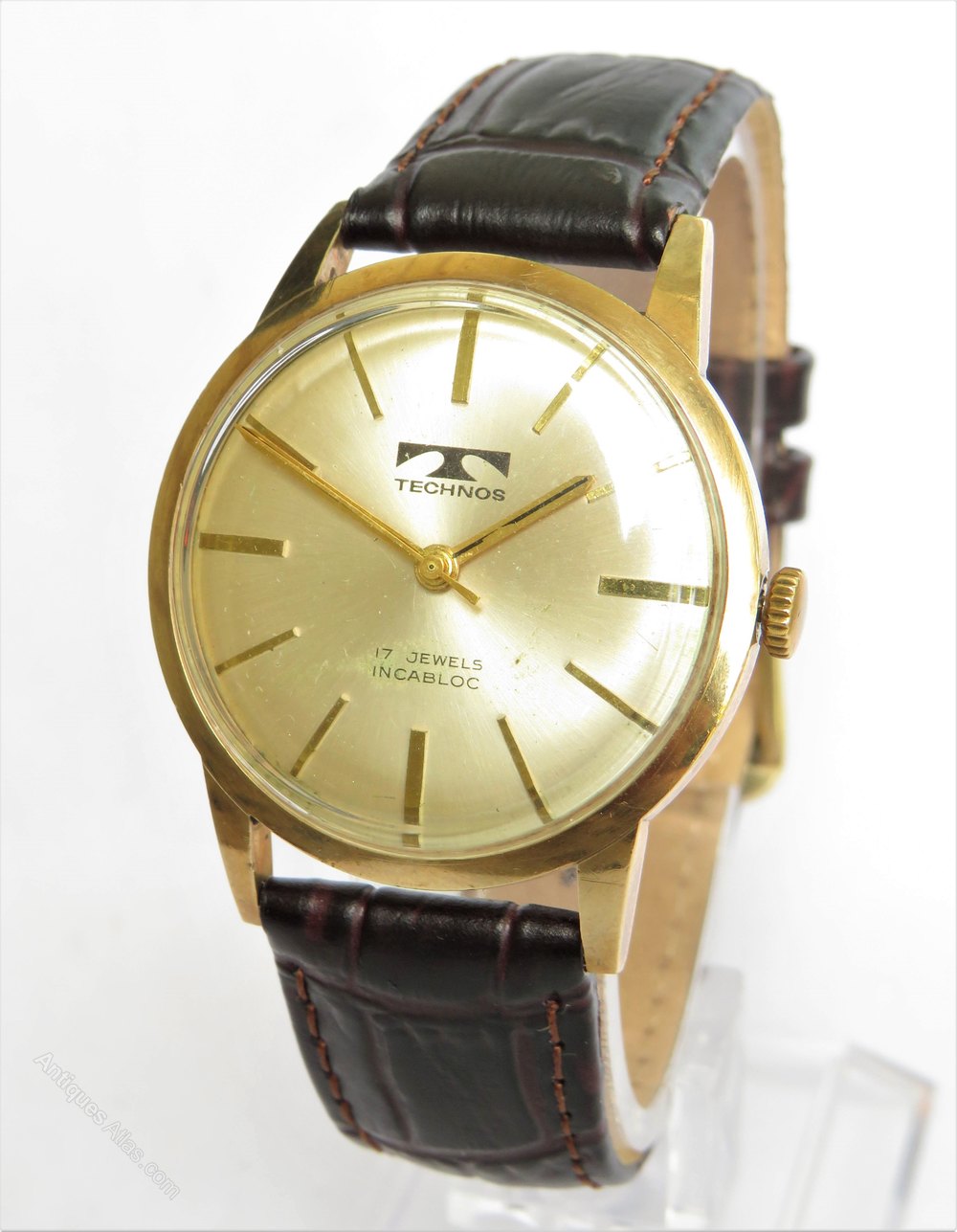 Antiques Atlas - Gents 9ct Gold Technos Wrist Watch, 1974 as170a11511