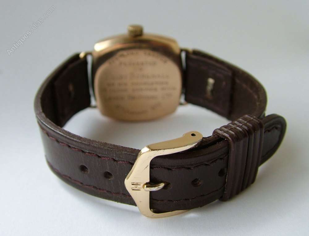 Antiques Atlas - Gents 9ct Gold Vertex Gents Wrist Watch, 1931