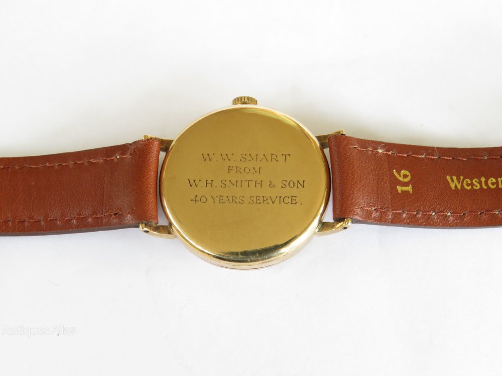 Antiques Atlas - Gents 9ct Gold Vertex Wrist Watch, 1955 as170a10716