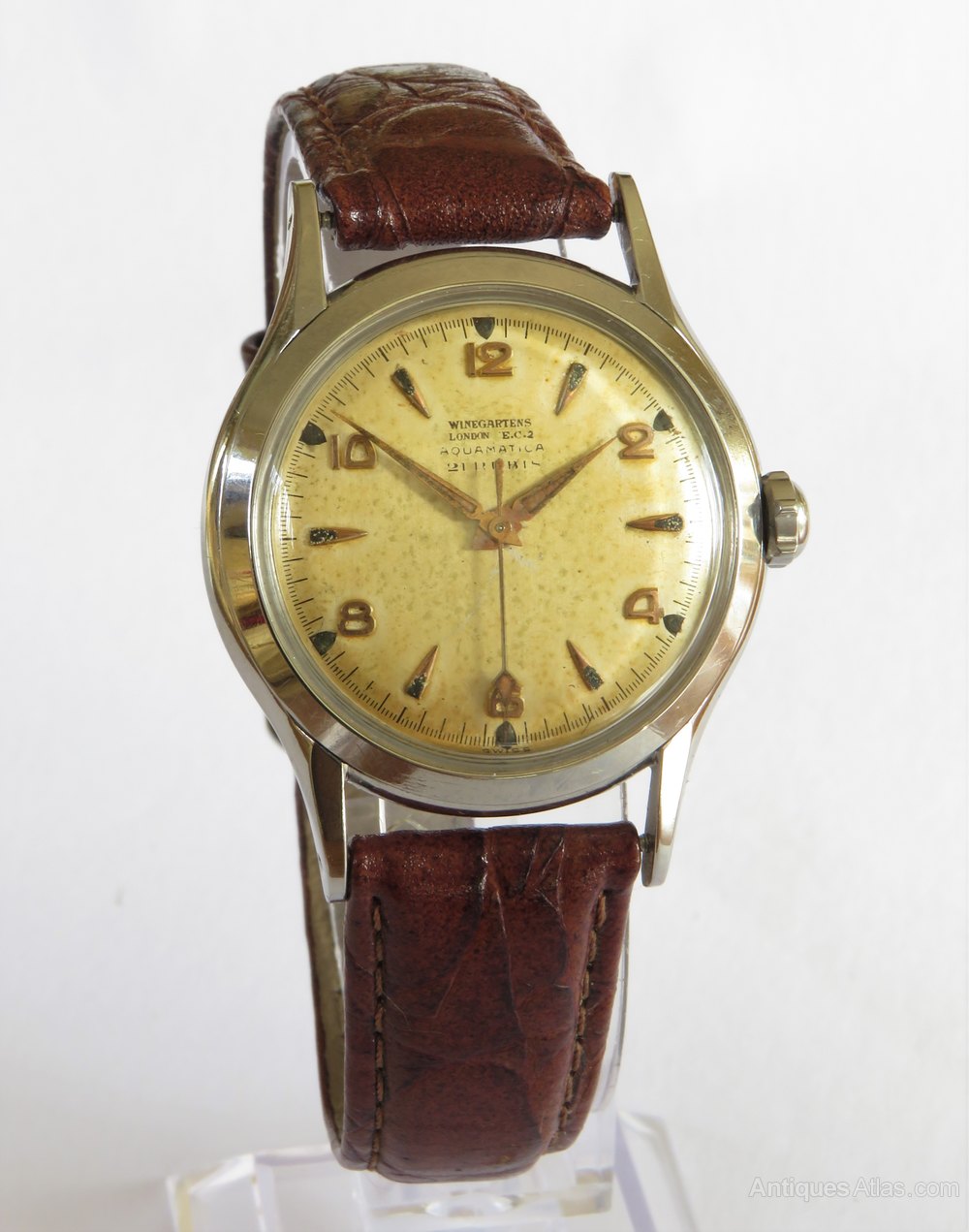 Antiques Atlas - Gents Aquamatica Automatic Watch From Winegartens