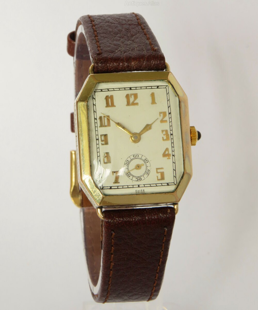 Antiques Atlas - Gents Art Deco Wrist Watch, 1930s as170a13477