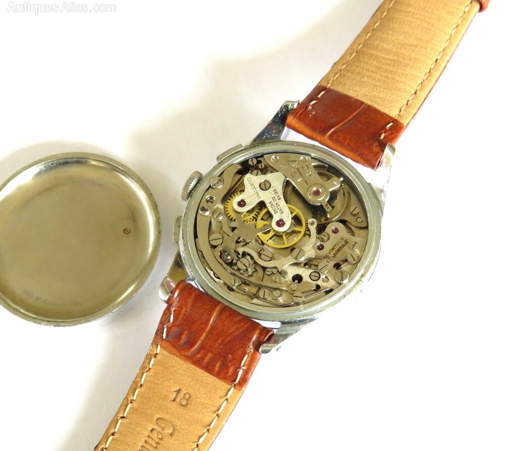 Antiques Atlas - Gents Enicar 1005CH Chronograph Watch, Pre Sherpa ...