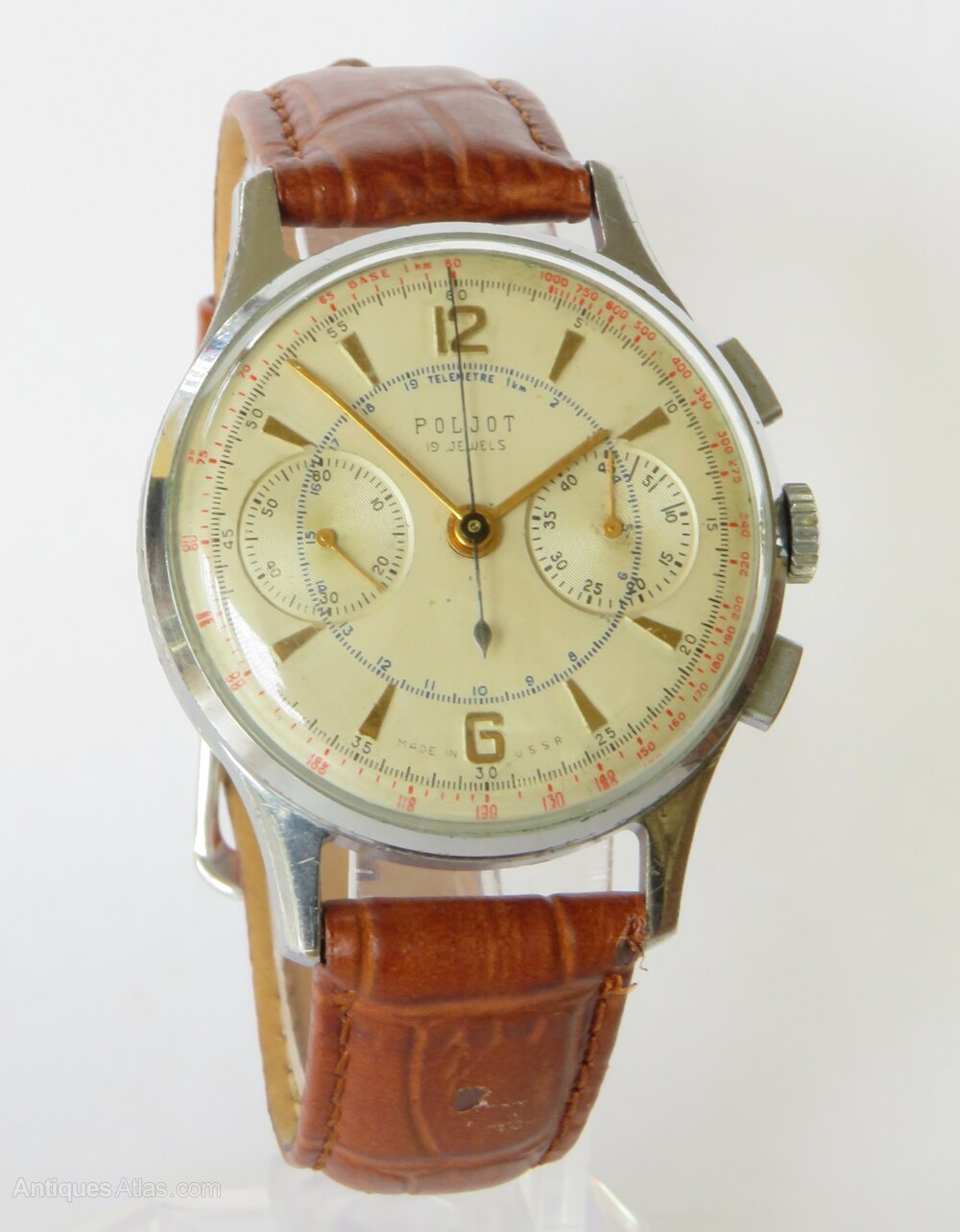 Antiques Atlas - Gents Strela Poljot Chronograph Wrist Watch as170a13619