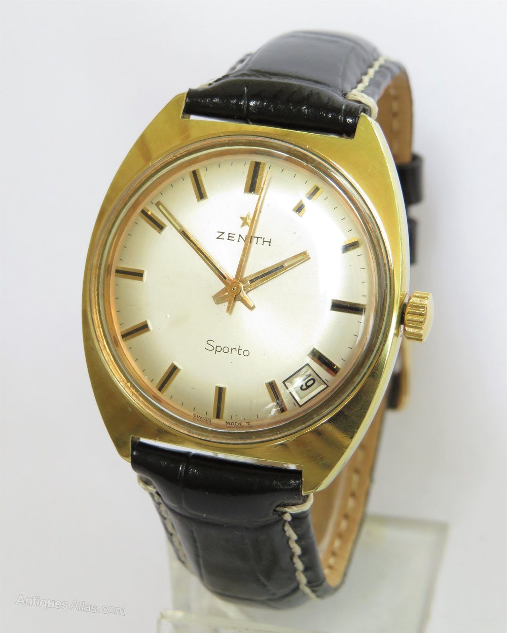 Antiques Atlas - Gents Zenith Sporto 28800 Wrist Watch, C1970