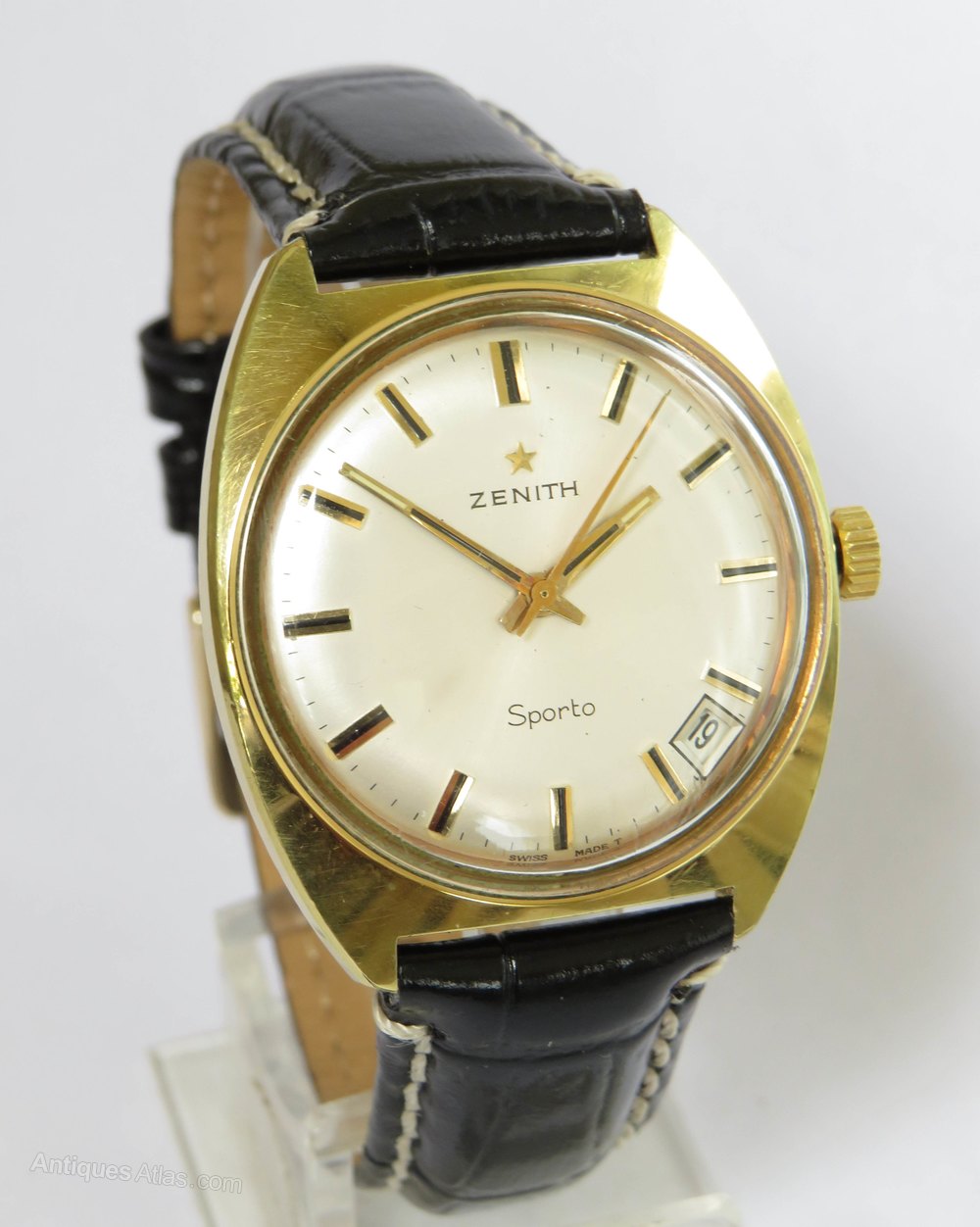 Antiques Atlas - Gents Zenith Sporto 28800 Wrist Watch, C1970