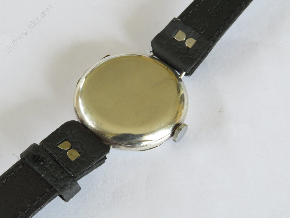 Antiques Atlas - Gents Antique Silver Arisco Trench Watch, 1913 as170a12597