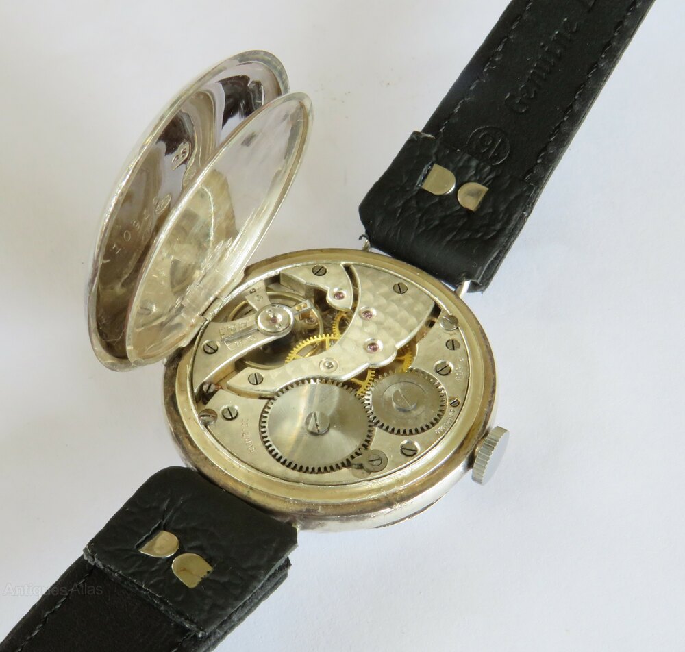 Antiques Atlas - Gents Antique Silver Arisco Trench Watch, 1913 as170a12597