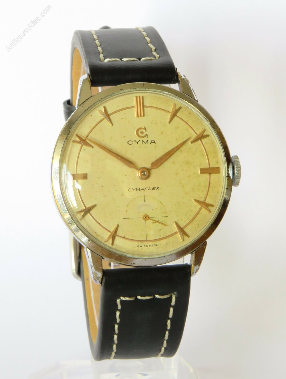 Antiques Atlas - Gents Large 1950s Cyma Wrist Watch as170a13238