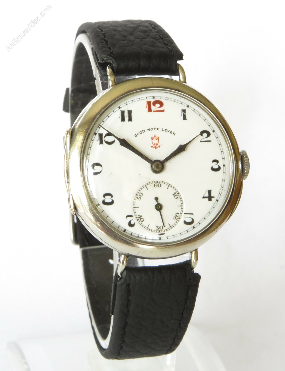Antiques Atlas - Gents Silver Good Hope Lever Wrist Watch, 1918 as170a13455