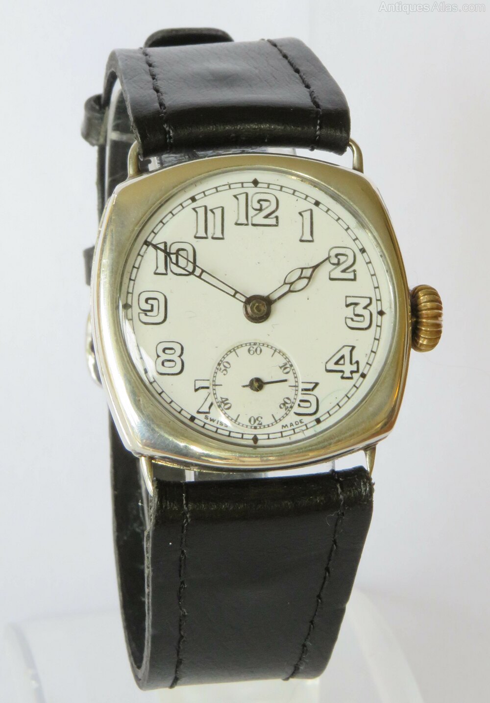 Antiques Atlas - Gents Silver Vertex Wrist Watch, 1929 as170a12442