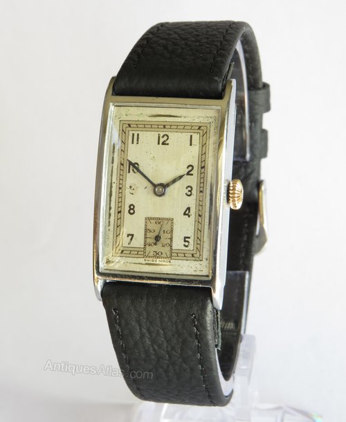 Antiques Atlas - Mid-size 1930s Art Deco Wrist Watch