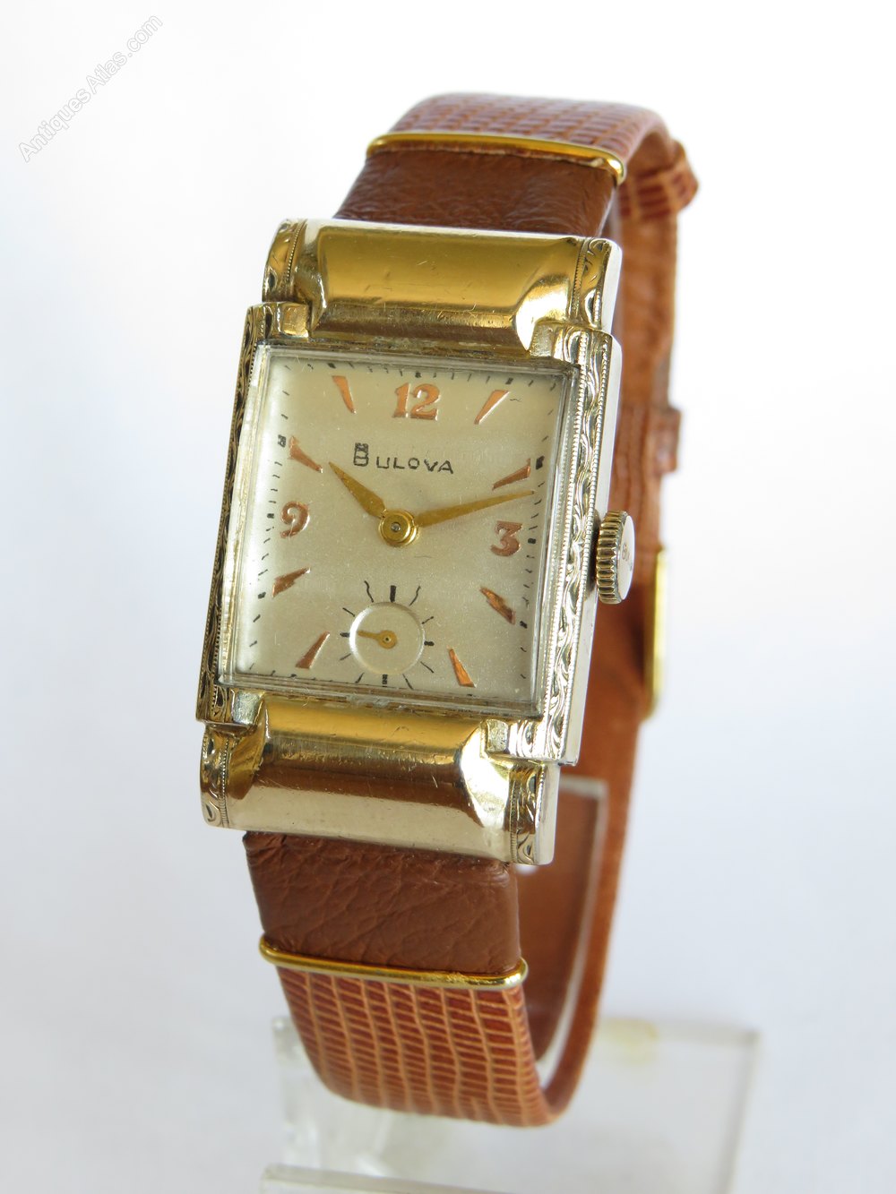 Antiques Atlas - Mid-size Bulova Art Deco Wrist Watch, 1955