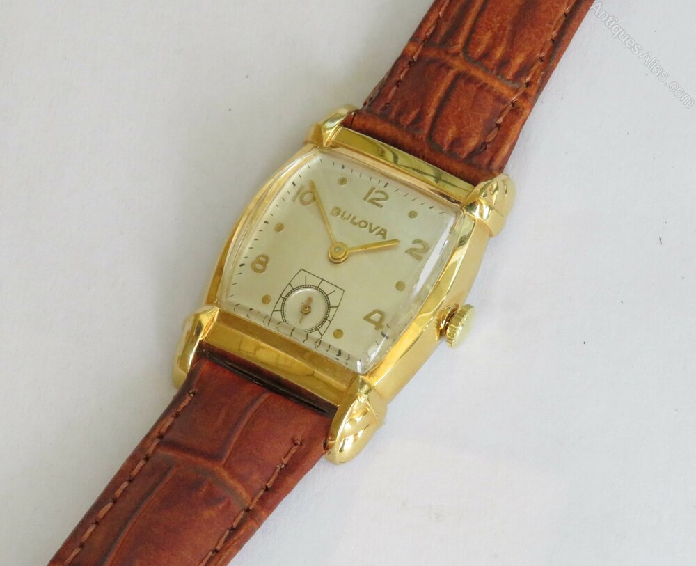 Antiques Atlas - Mid-size Bulova Engineer Wrist Watch, 1950 as170a12759