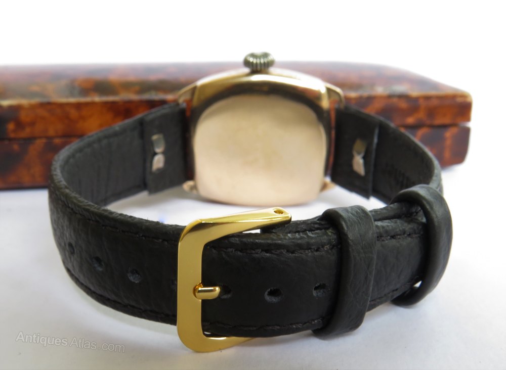 Antiques Atlas - Rare 9ct Rose Gold Waltham Chevalier Watch, 1930 ...