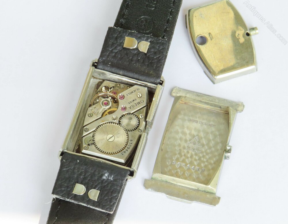 Antiques Atlas - Rare Gents WW2 Omega Tank Watch, 1939 as170a13823