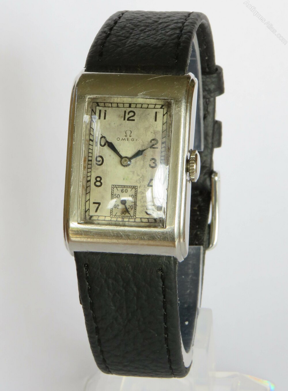 Antiques Atlas - Rare Gents WW2 Omega Tank Watch, 1939 as170a13823