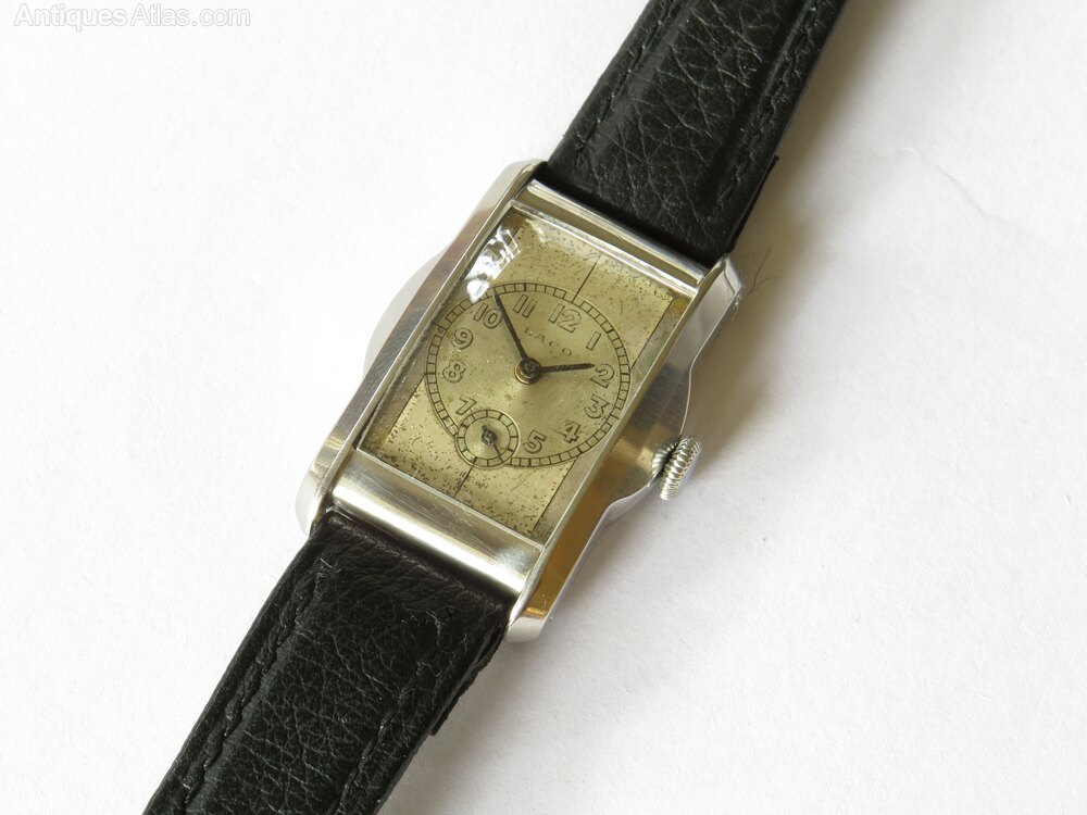 Antiques Atlas - Unusual 1930s Art Deco Laco Wrist Watch as170a12005