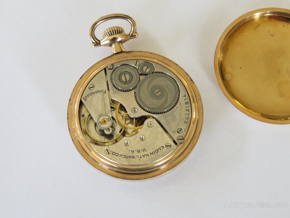 Antiques Atlas - Vintage 1920s Elgin Stem Winding Pocket Watch