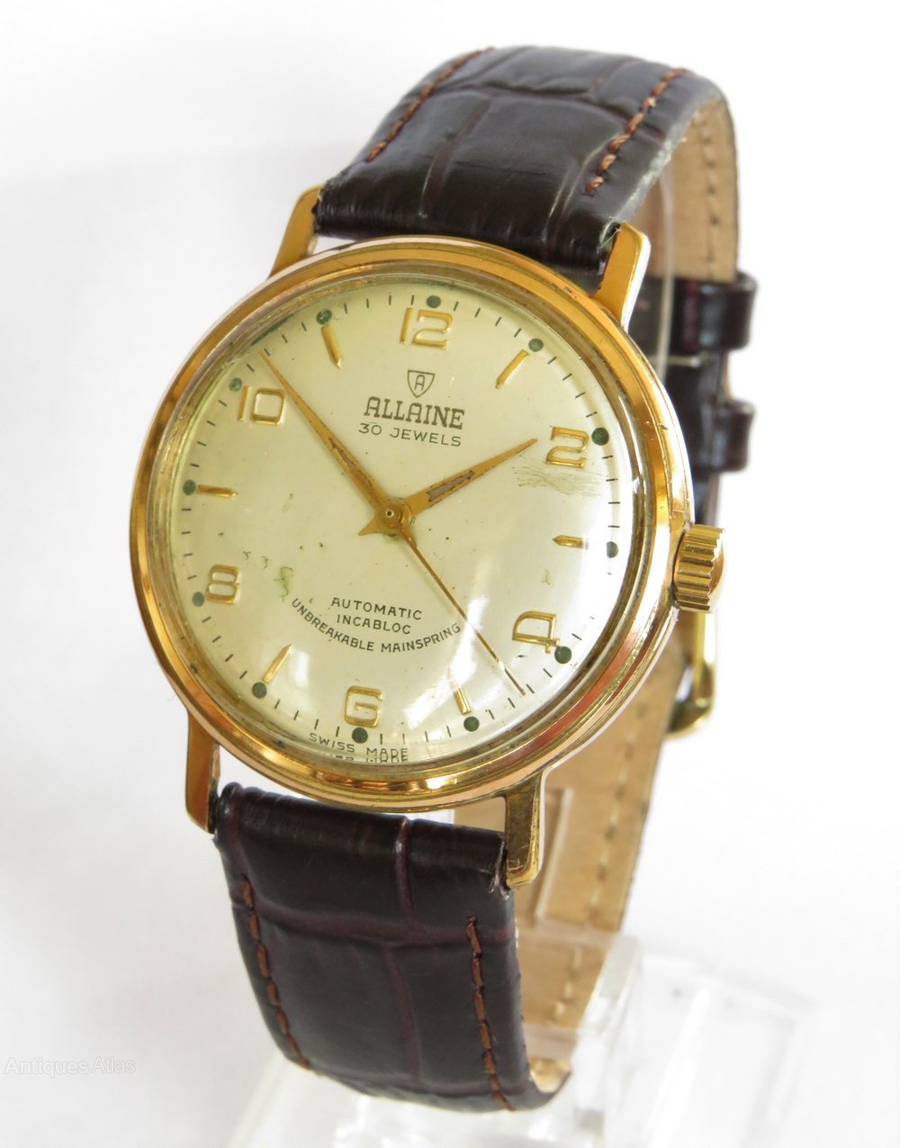 Antiques Atlas - Vintage Gents 1950s Allaine Automatic Wrist Watch ...