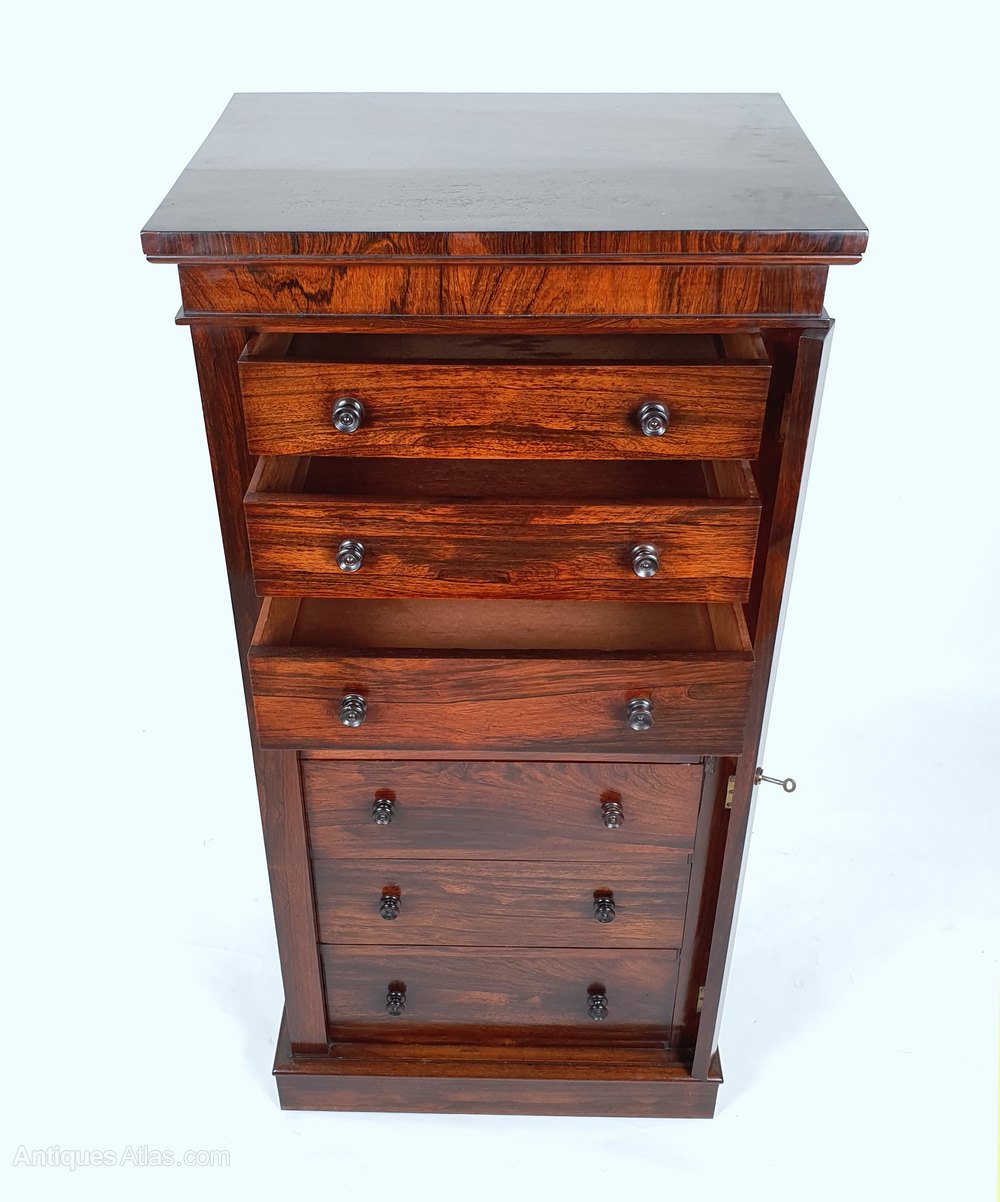 Early Victorian Rosewood Wellington Chest - Antiques Atlas