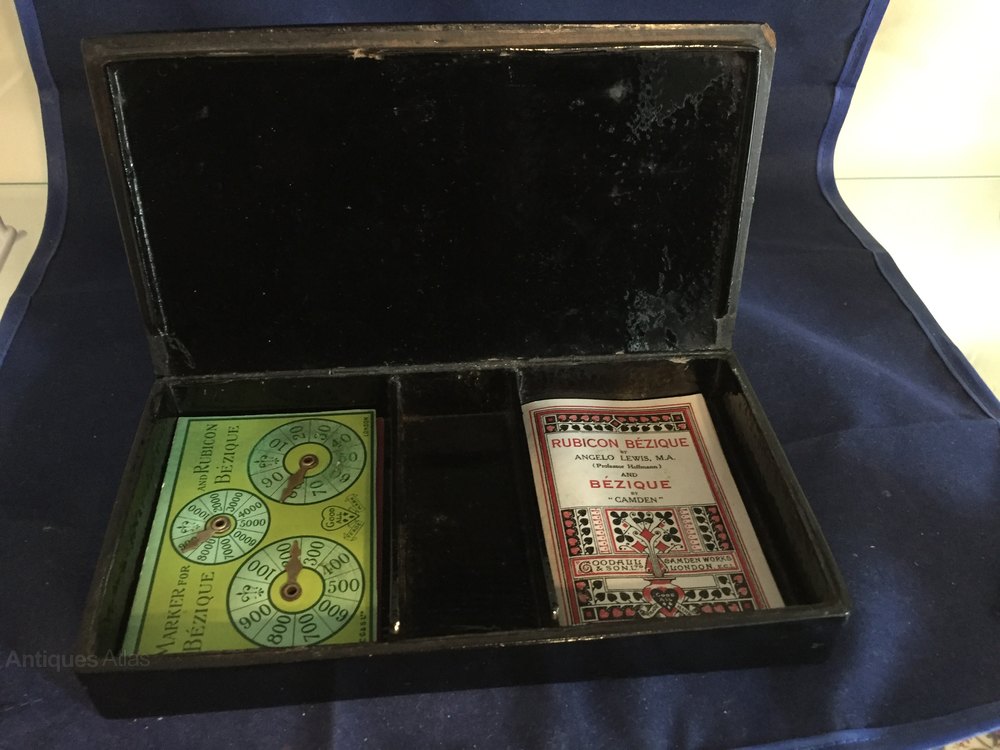 Antiques Atlas - Japanese Papier Macho Box For Playing Cards