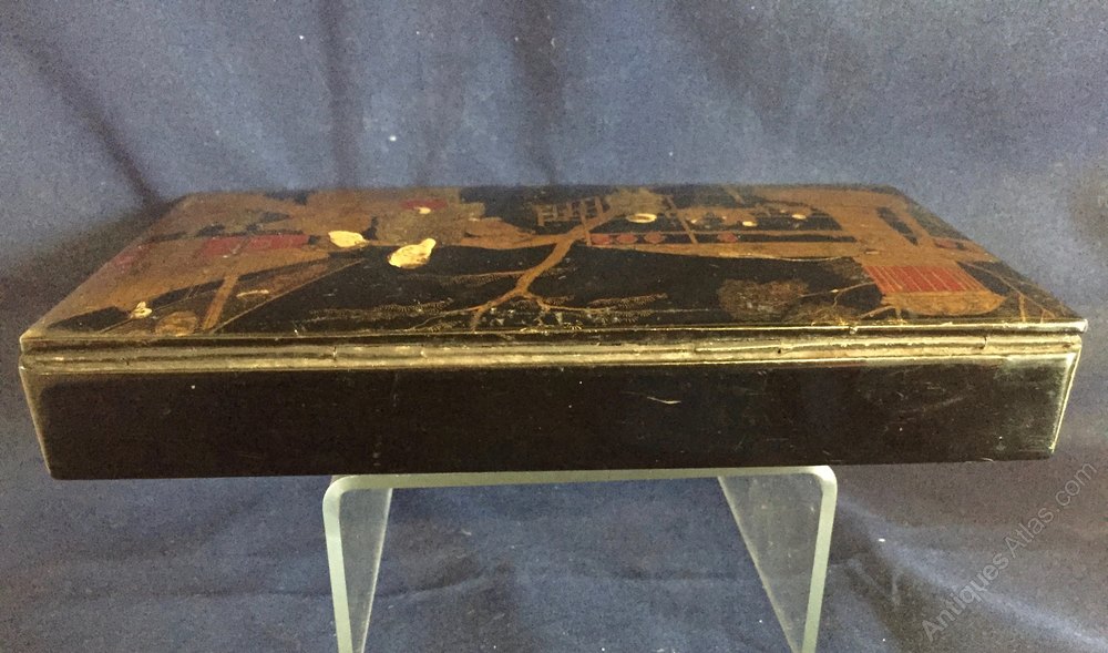 Antiques Atlas - Japanese Papier Macho Box For Playing Cards