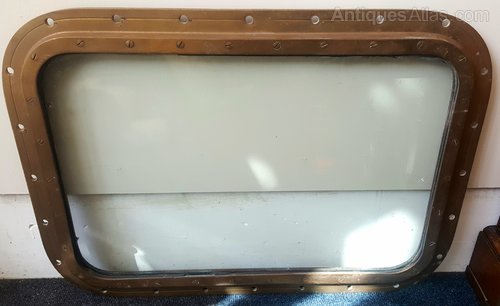 Antiques Atlas - Rectangular 'Porthole' Ship's Window C1930s