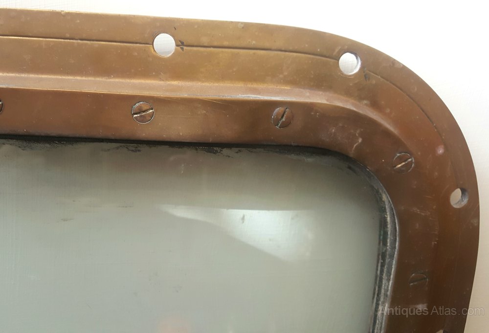 Antiques Atlas - Rectangular 'Porthole' Ship's Window C1930s