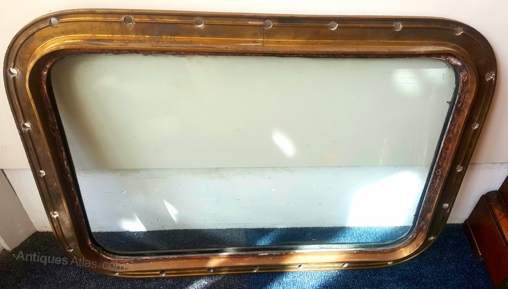 Antiques Atlas - Rectangular 'Porthole' Ship's Window C1930s