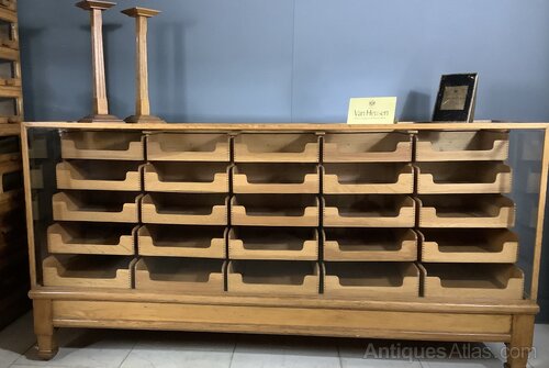 125 Drawer Oak Haberdashery Shop Display Counter as859a136 / 0305 ...
